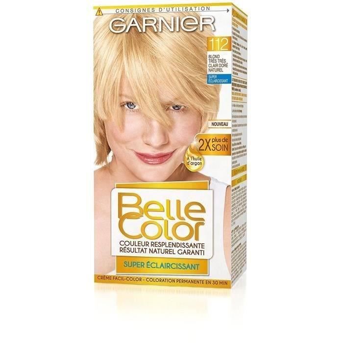 Coloration permanente Belle color GARNIER 112 Blond très clair doré ...
