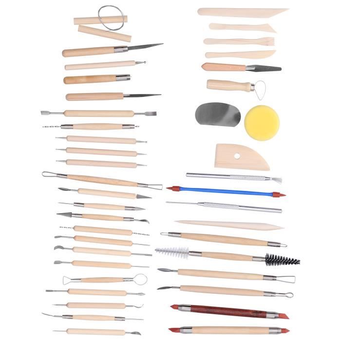 Outils de Sculpture - HURRISE - Ensemble de 43 Pcs - Couteau en Argile ...