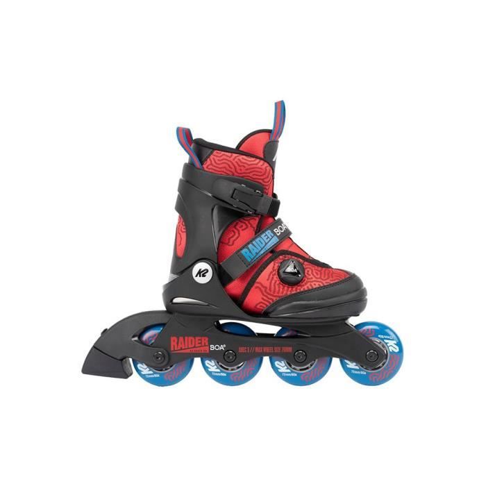 Rollers K2 Raider Boa 2022 Noir-Rouge - Mixte/Enfant - Achat / Vente ...