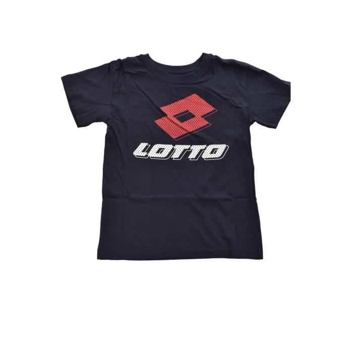 TShirt logo print relief - Lotto - Enfant Bleu - Cdiscount Prêt-à-Porter