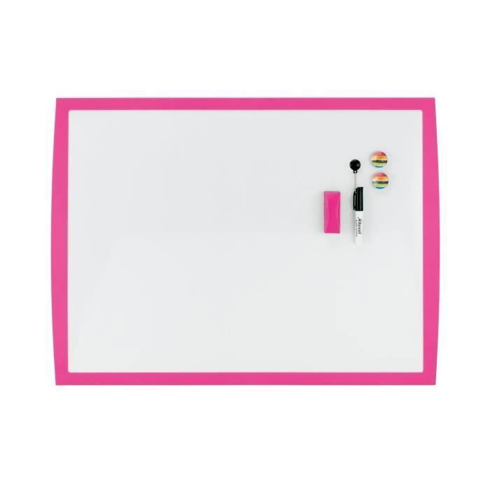 Tableau blanc - JOY - Rose bonbon - 430x585mm - Couleur rose - Idéal pour bureau - Cdiscount ...