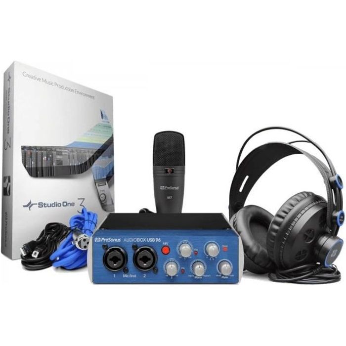 Presonus AudioBox96 studio - Interface + micro + casque - Cdiscount TV ...