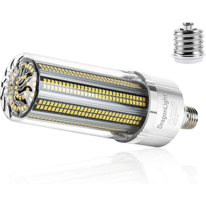 Ampoule Led Ultra Lumineuse 80W (Remplace 600W) \U2013 Ampoule Led E27 Avec Adaptateur E40 ...