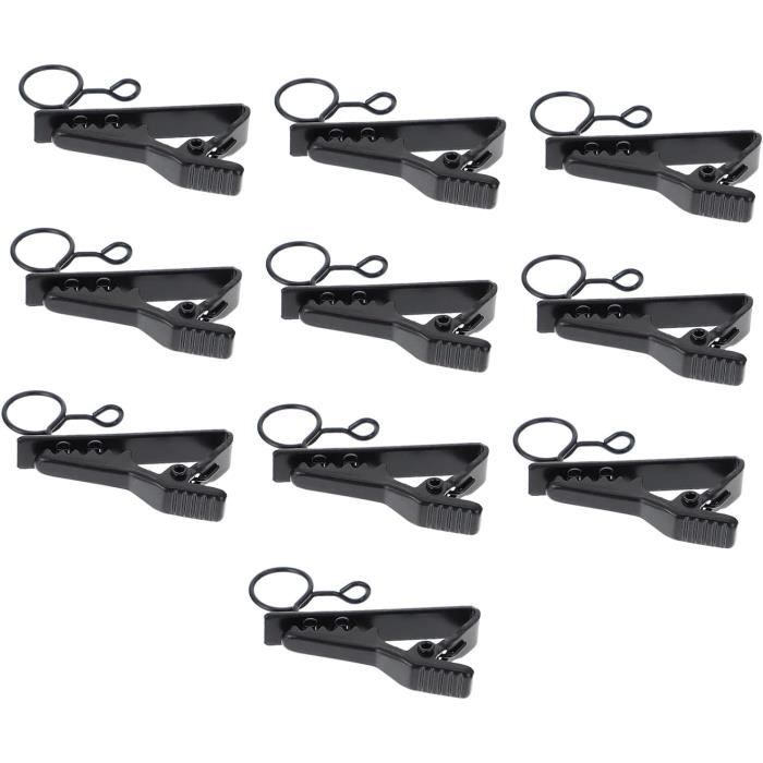 10 Pièces Microphone Micro-Cravate Clip Porte-Micro Clip Micrófono ...