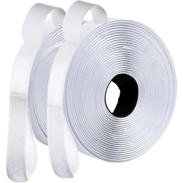 5 Mètres Scratch Autocollant Extra Fort Blanc Double Face Bande Scotch ...