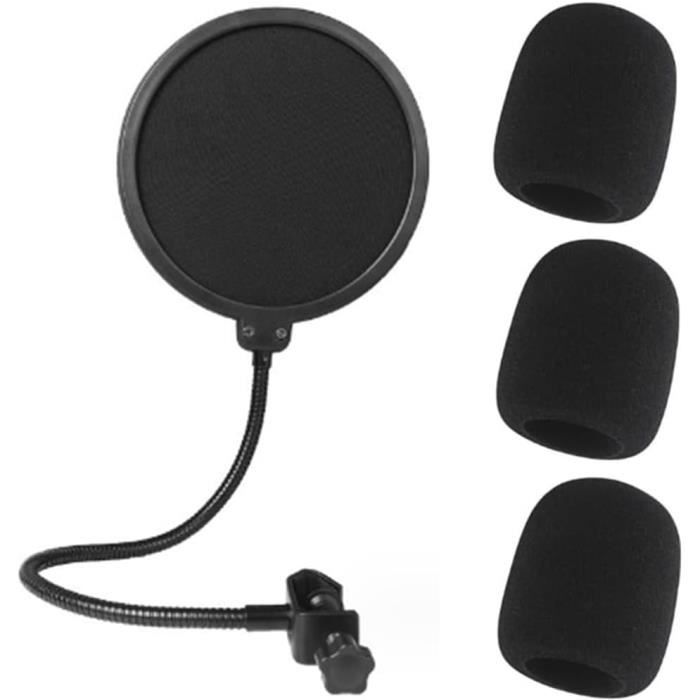 Filtre Anti-Pop Microphone, Micro Filtre Anti-Pop, Avec 3 Éponges ...