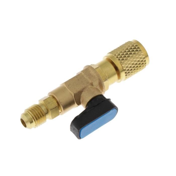 Adaptateur de Robinet à Tournant Sphérique de Réfrigération R410/R22 ...