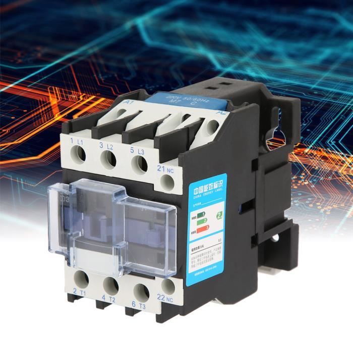 VBESTLIFE Contacteur AC Electric AC Contactor, 32A AC 220V Electric AC Contactor CJX2-3201 High ...