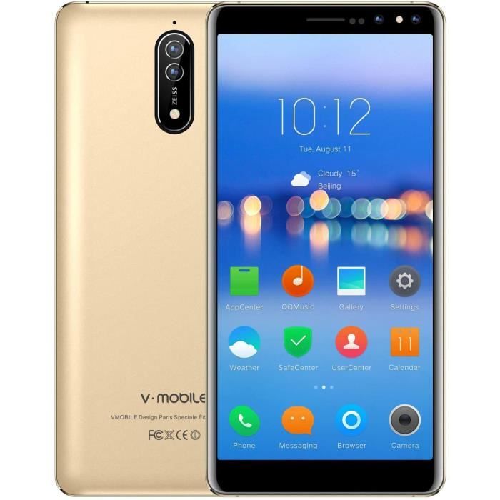 V·MOBILE N8 Smartphone 4G Débloqué Pas Cher 5.2 Pouces HD Dual Caméras ...