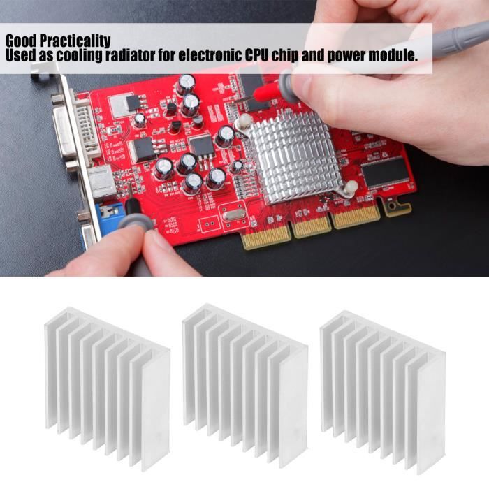 Milleplus-dissipateur de chaleur en aluminium 8 pièces dissipateur de ...