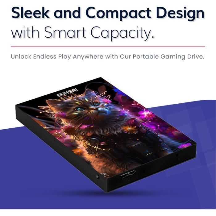 Disque Dur Externe 1To Disque Dur Portable De Jeu Disque Dur Externe De ...