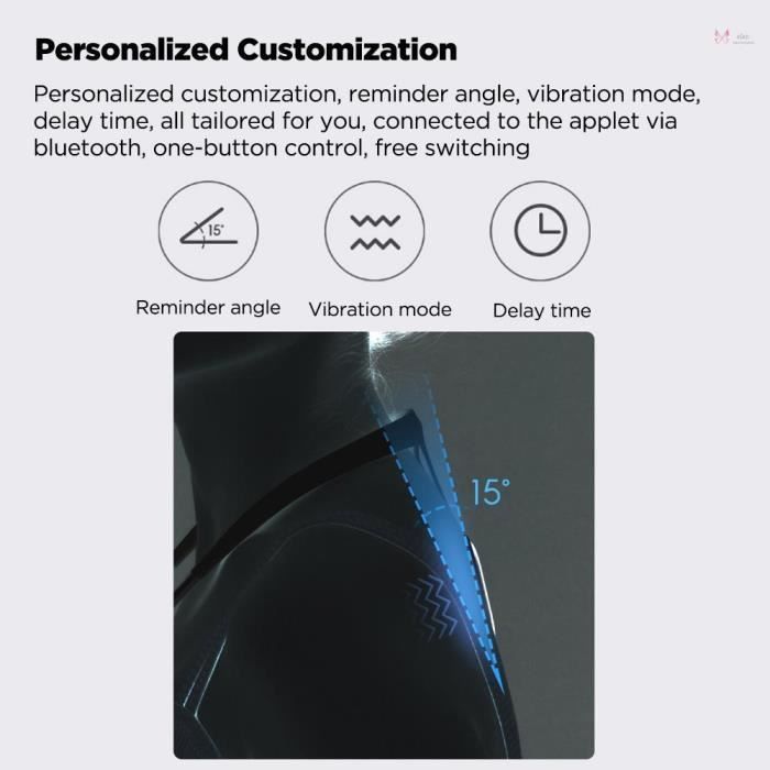 YH-B-113-Bleu - Correcteur de Posture intelligent, surveillance en ...