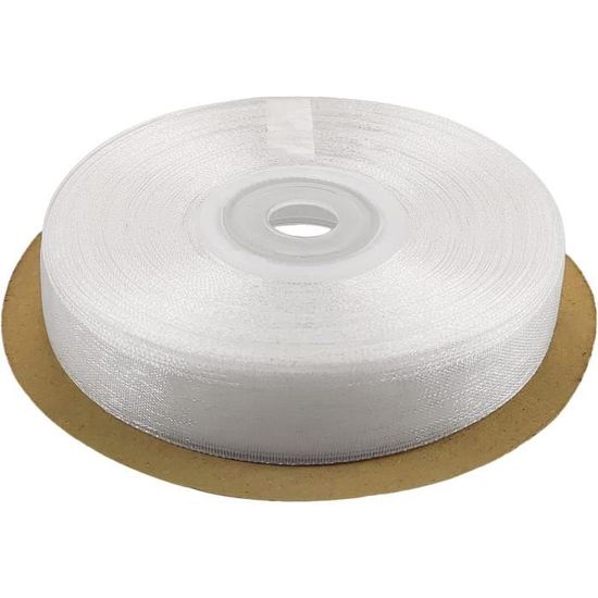 Netuno ruban 12mm x 32m couleur blanc ruban décoratif ruban cadeau ...