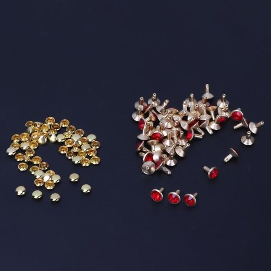 BEL-7423055272773-Rivet de vêtement Rivets décoratifs en strass cristal ...