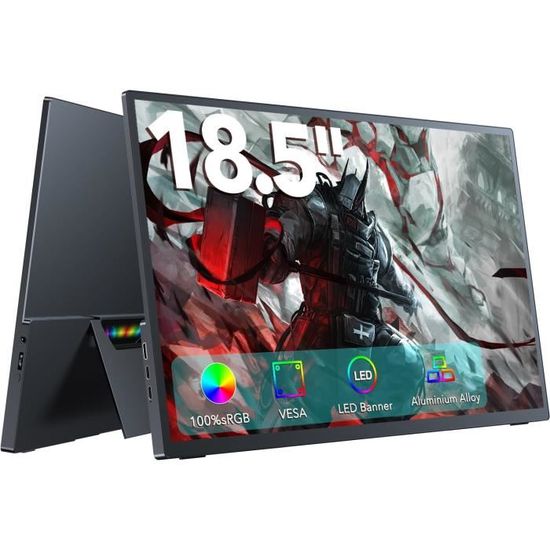 Ecran Portable 18,5 Pouces 120Hz Moniteur Mobile Full Hd Ips Second ...