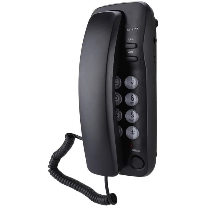 Téléphone Fixe à Fixation Muraletéléphone de Bureau Mural avec ...