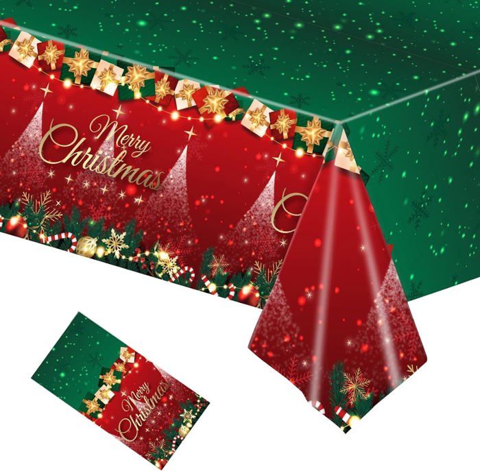 Arbre de Noël Nappe Noel Jetable en Forme d'arbre de Noël,Rectangulaire ...
