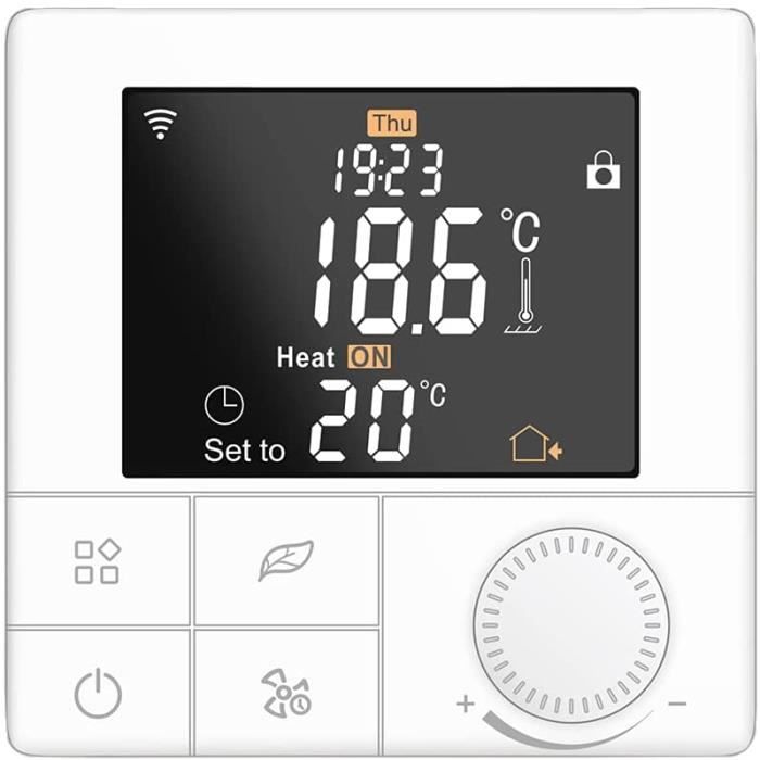 Beok Tuya Chauffe-eau avec thermostat WiFi à gaz programmable pour ...