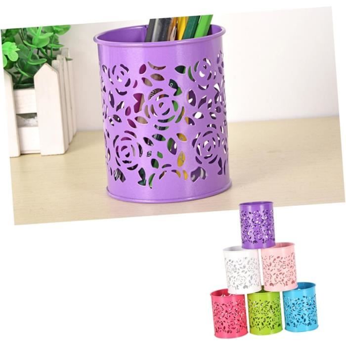 6 Pièces Conteneur En Métal Porte-Crayon Stylo Pot Stylo Conteneur ...