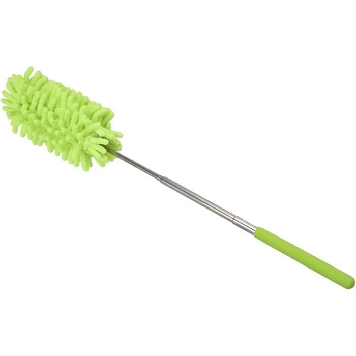 Plumeau, plumeau en Microfibre dépoussiéreur à Main en Acier Inoxydable ...
