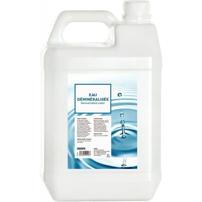 Bidon de 5 litres d'eau déminéralisée - Cdiscount Au quotidien