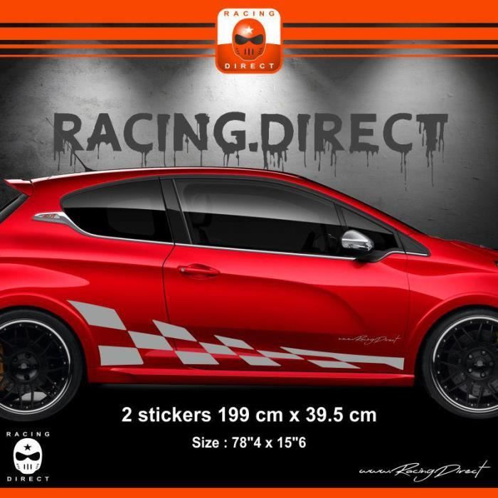 Stickers - DACIA - Duster - Argent - Lot de 2 - Résistant aux lavages ...