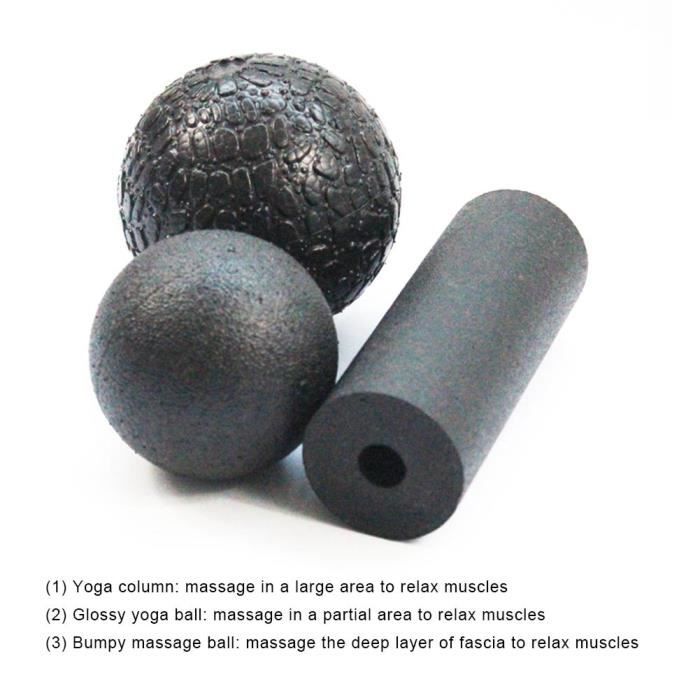 Ensemble de rouleaux en mousse EPP 3 en 1 pour Massage des tissus ...
