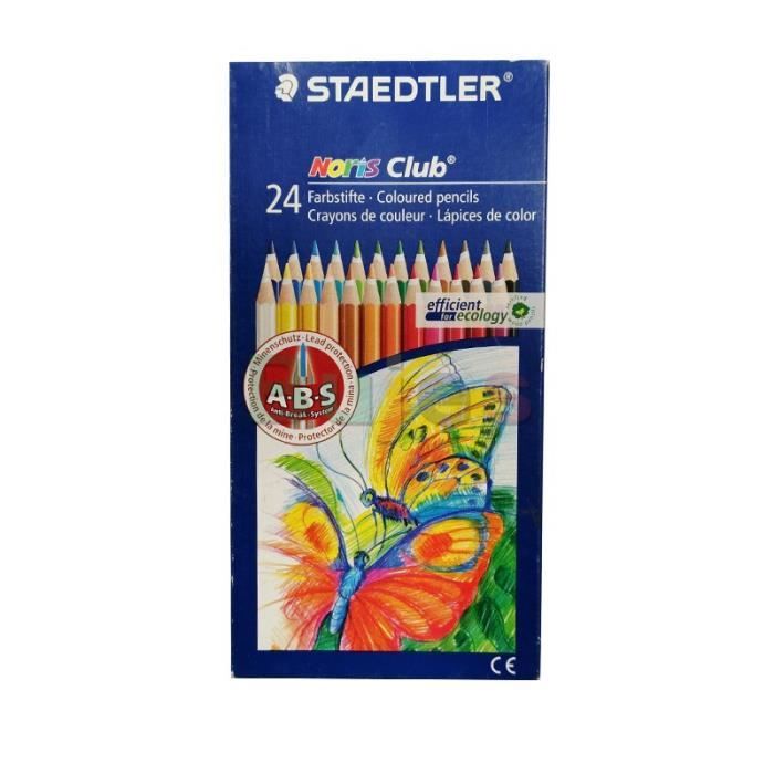 Crayons de couleur,crayons de couleur LUNA aquarelle, ensemble de 12-24 ...