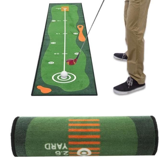 Nylon Golf Practice Putting Mat Indoor Portable Golf Hitting Mat Tapis ...