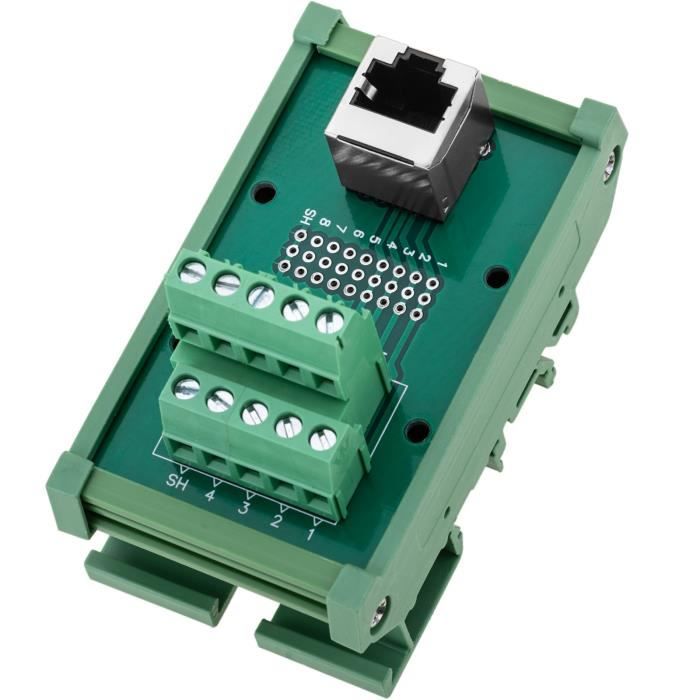 CableMarkt - Borne de connexion RJ45 femelle à un jeu de bornes (10 ...