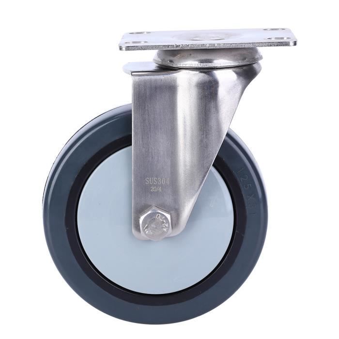 Cikonielf roulette Roue pivotante universelle de 2,5 pouces avec plaque ...