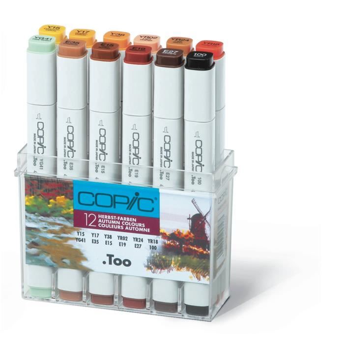 Set 12 marqueurs Manga Copic Marker Automne - Copic Multicolore ...