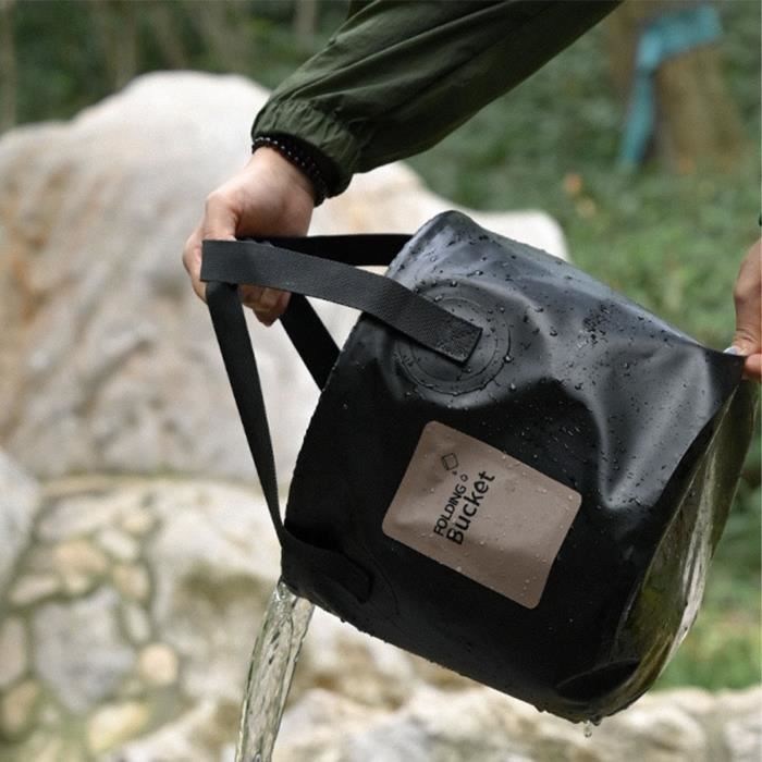 GAD Seau pliable,10L Seau à eau pliant multifonctionnel, pour voyage en ...