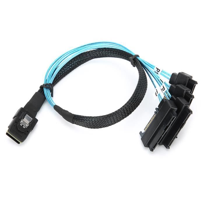 Câble E-Sata Mini SAS G0508 29P SFF-8087 à SFF-8482 Ligne de Données de ...