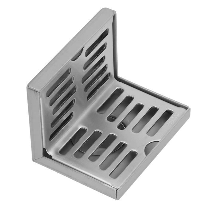 KEENSO Drain de sol d'angle Siphon de Sol en Acier Inoxydable 304 en ...
