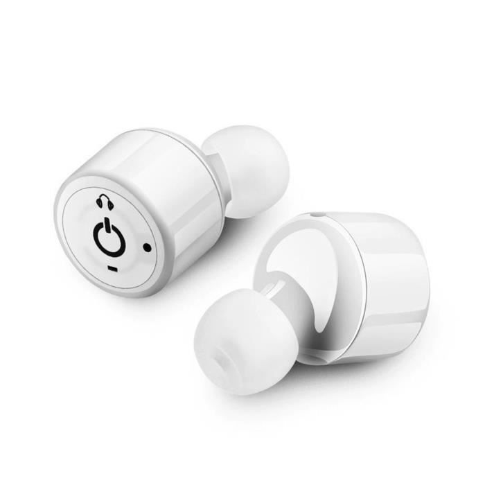 Casque Bluetooth, Mini-casques anti-bruit Invisible Bluetooth V4.2 ...