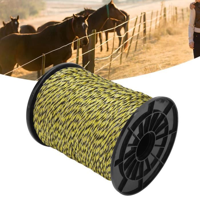 Pwshymi Fil de clôture électrique Corde de Clôture électrique Agricole ...