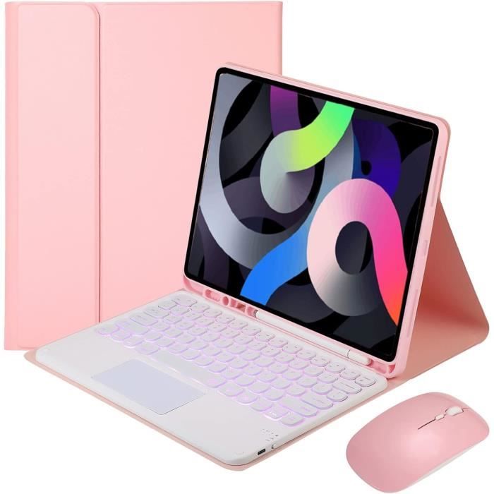 Étui Clavier Avec Pavé Tactile Pour Ipad 10 2 Pouces 9e 8e 7e