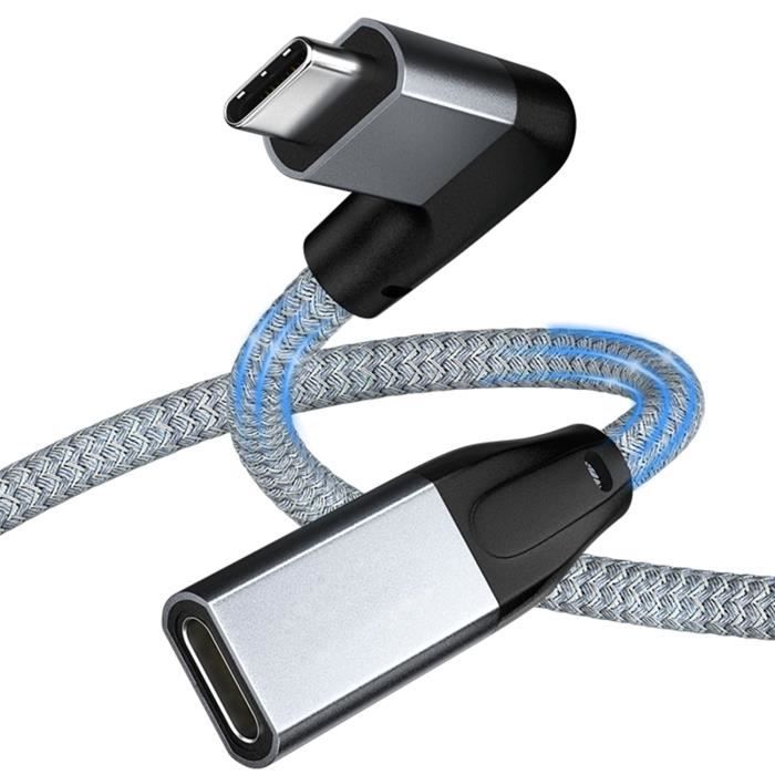 Câble d'Extension USB-C - SANAG - A1093 - 3M - 90 Degrés - 10Gbps 100W ...