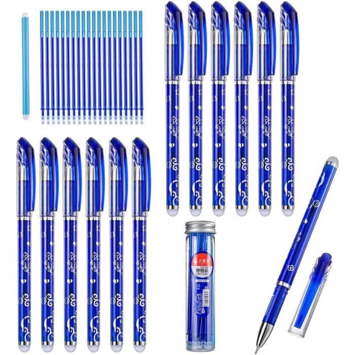 Stylo à bille effaçable, , stylo à encre gel effaçable, 12 stylos à ...