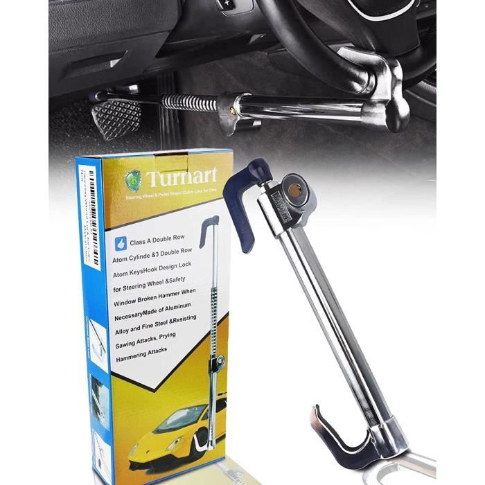 Turnart Antivol Volant, Canne Antivol Voiture, Bloque Volant Auto ...