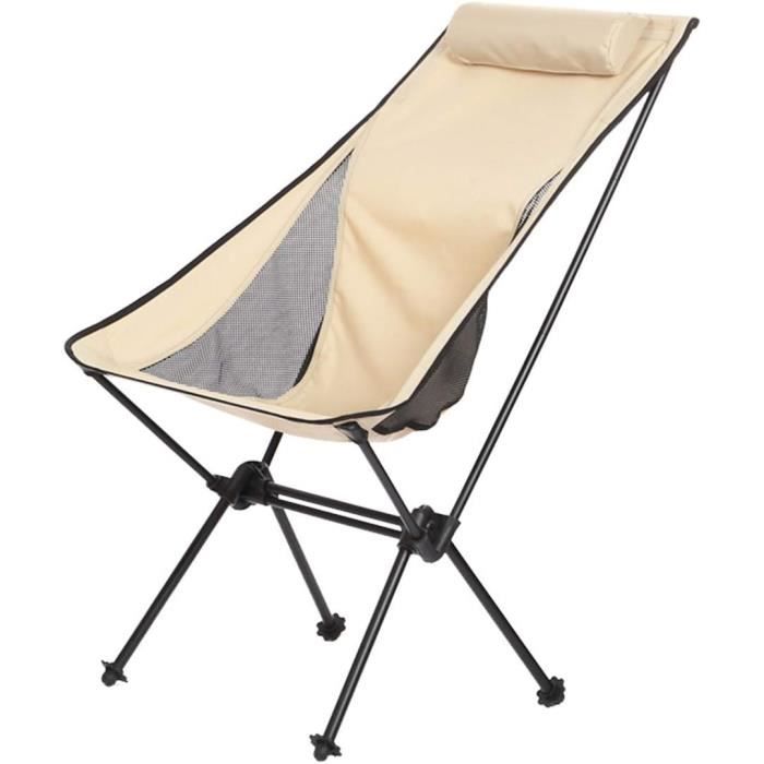 Chaise De Camping Pliable,Chaise De Plage Pliante Portable Solide Avec ...