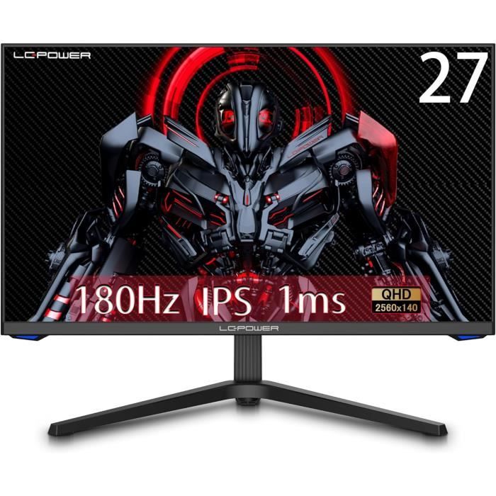 Écran Pc Gamer Incurvé 27 Pouces Qhd 2560 X 1440, 180 Hz, Ips, 1Ms ...