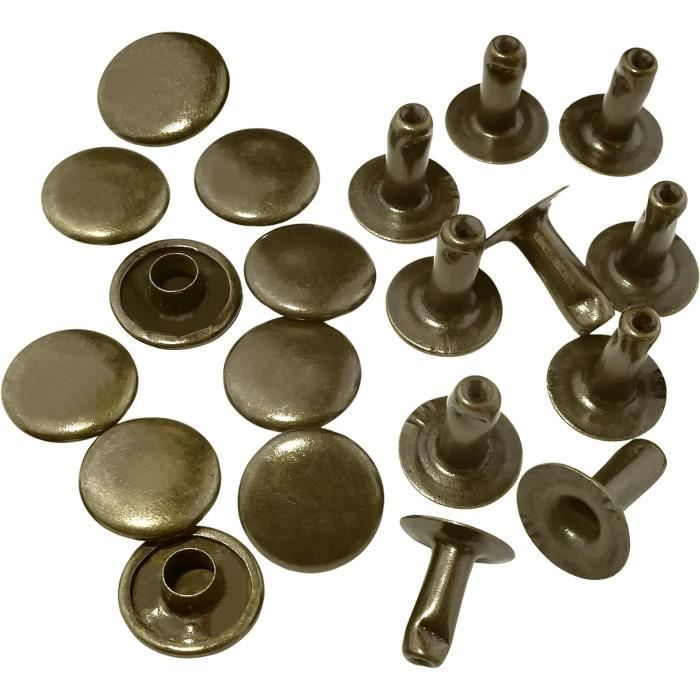C56646 - Lot De 10 Rivets Tubulaires Ø9 Mm Pour Jeans Pantalons - En ...