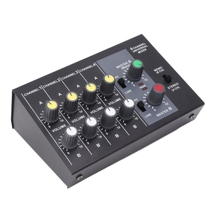 VGEBY Mini mélangeur de son Table de Mixage Stéréo Compacte, Mini Table ...