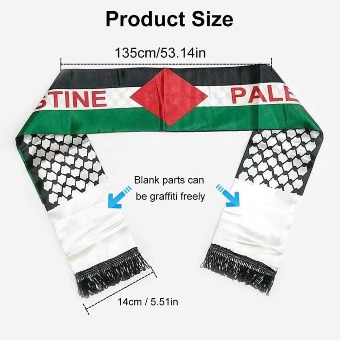 Écharpe Du Drapeau De Palestine,Écharpe Drapeau De La Palestine,Écharpe ...