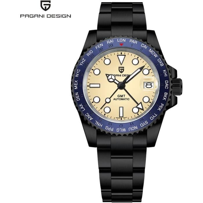 Pagani Design Pd 1645 Montre Automatique Pour Homme Avec Boîtier En Acier Inoxydable Et Verre ...