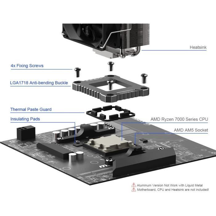 AMD CPU Cadre de Contact pour Ryzen 7000 Zen4 Série, Mod ILM en ...