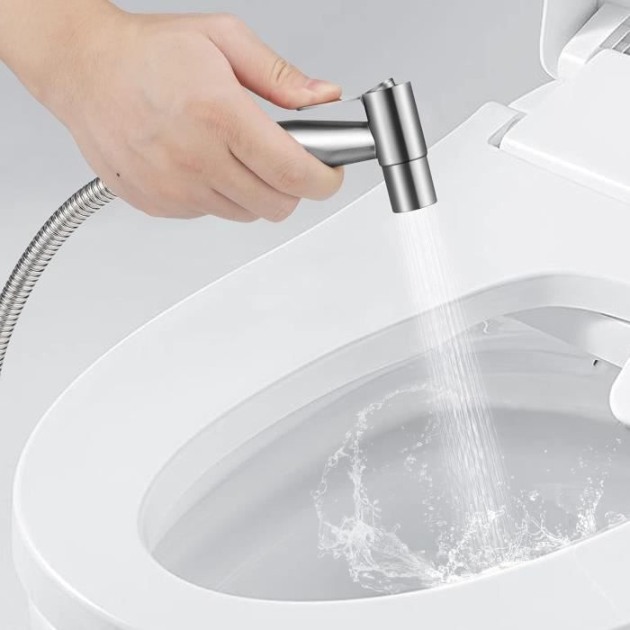 Pulvérisateur de Bidet à Main, Douchette WC de Toilette en Acier ...