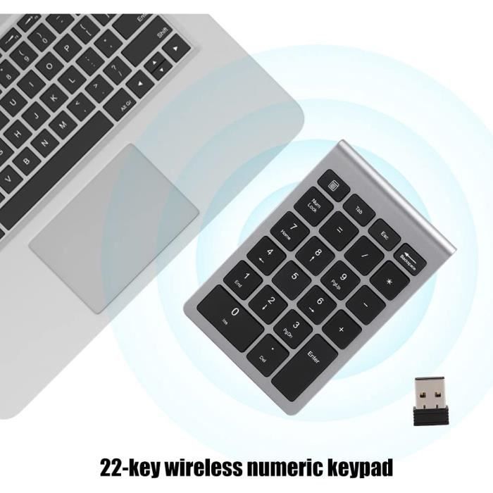 Clavier Numérique, Clavier Numérique À 22 Touches Clavier Ergonomique ...